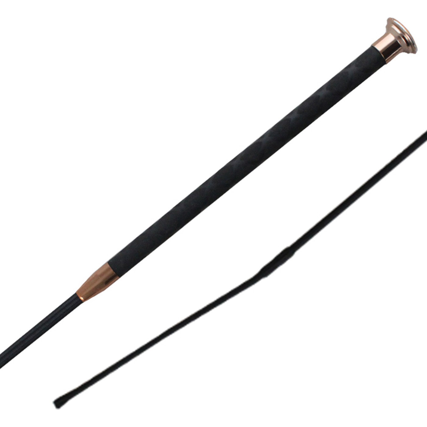 Woof Wear Harmony Dressage Whip WH0003 - Black / Rose Gold - Horse - Saddlery | The Drillshed